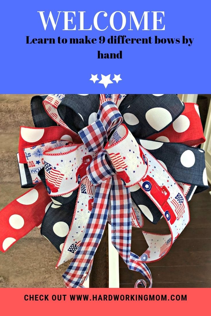 Learn to Make 9 Bows by Hand - Hard Working Mom