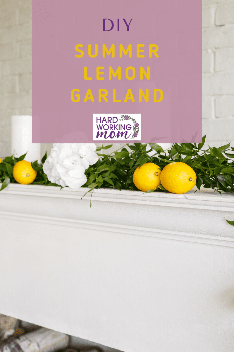 Summer Lemon DIY Decor Ideas - Hard Working Mom