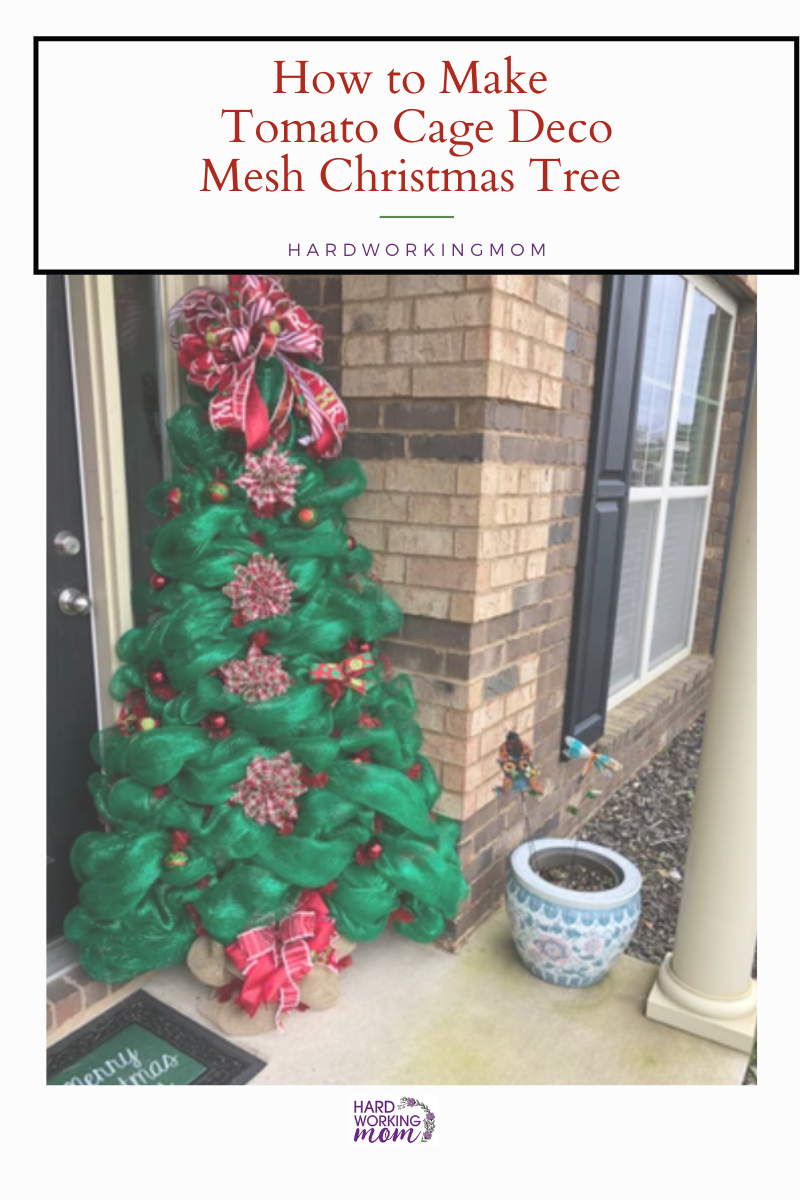 Pictures Of Decorated Christmas Trees With Mesh