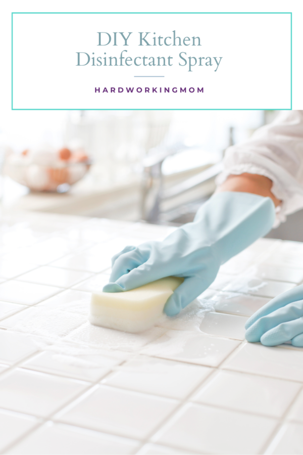 DIY Disinfectant Kitchen Spray - Hard Working Mom