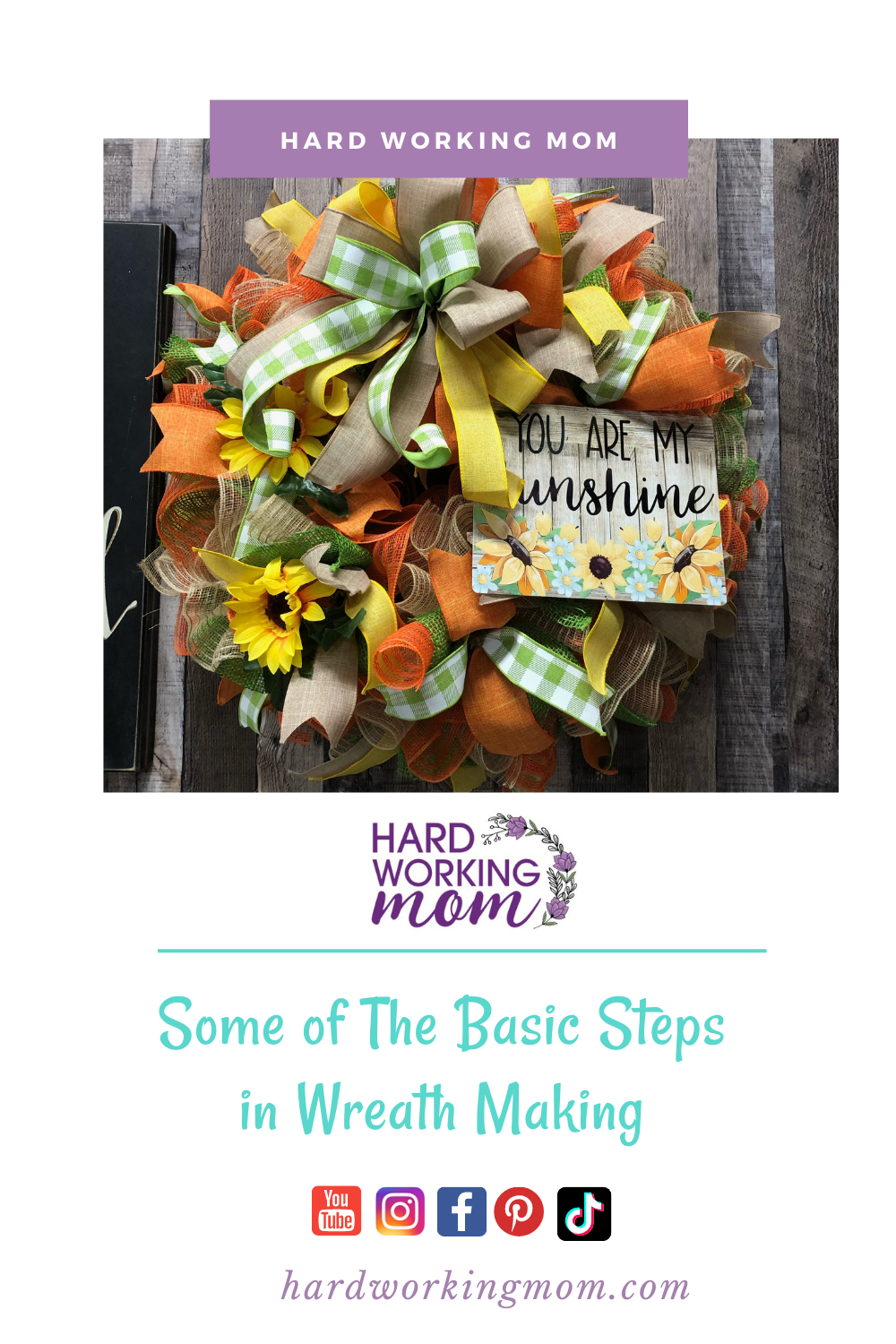 SOME OF THE BASIC STEPS IN WREATH MAKING | Hard Working Mom