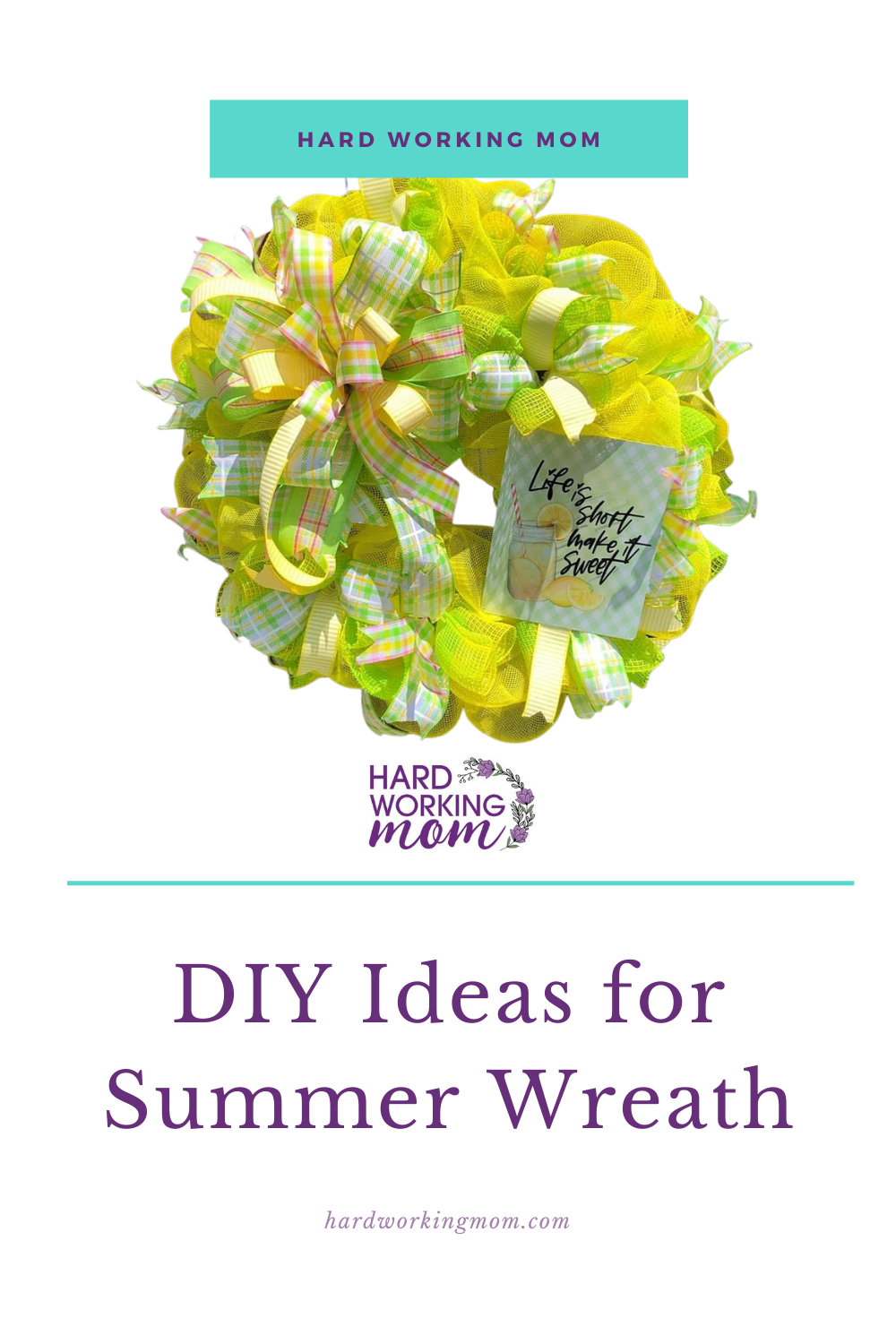 Hard Working Mom Wreath Kitsnull