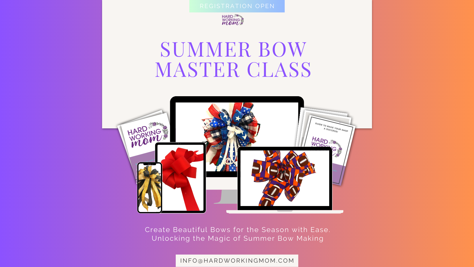 Summer Bow Master Class and Learn How to Create Beautiful Bows