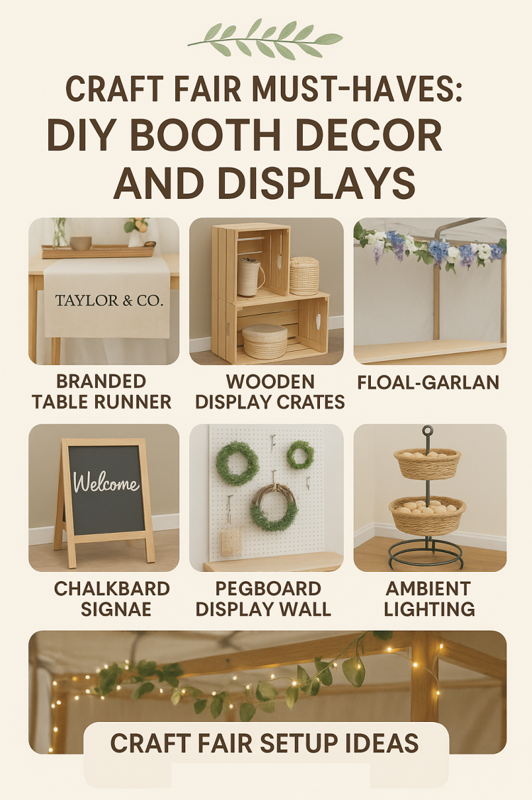 🌟 Craft Fair Must-Haves: DIY Booth Decor and Displays - Hard Working Mom
