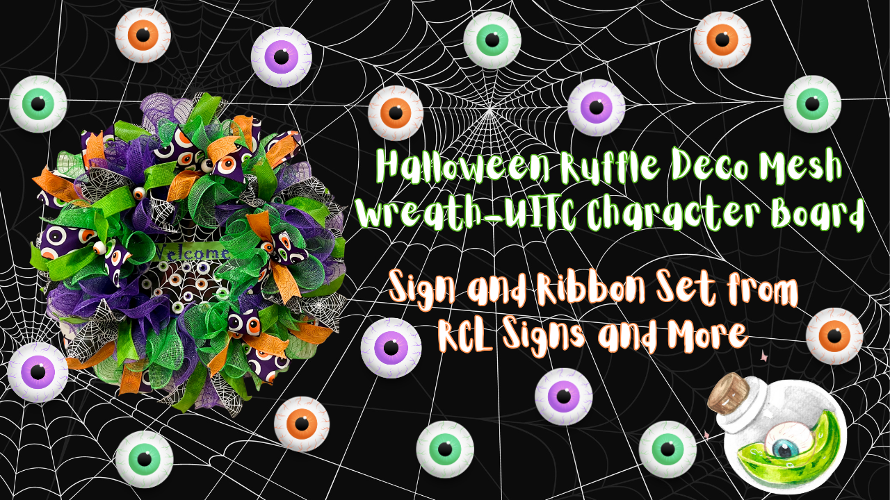 How to Make a Halloween Ruffle Deco Mesh Wreath - Hard Working Mom