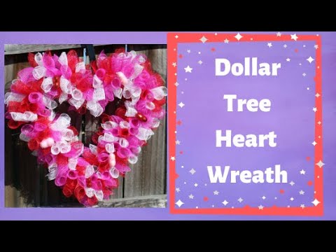 How to Make a Dollar Tree Heart Wreath (Easy & Budget-Friendly) - Hard ...